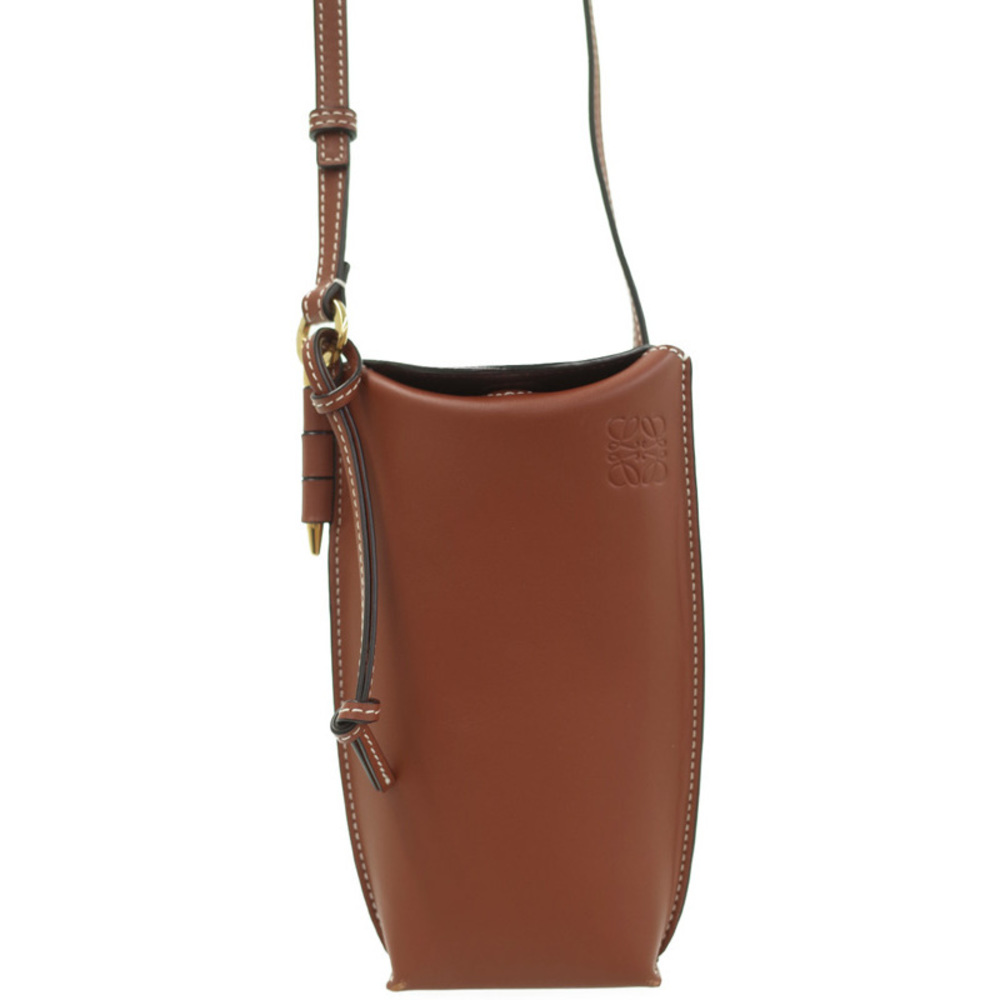 Loewe Gate Pocket Shoulder Bag Brown - Gem